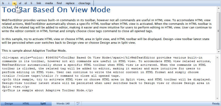Intersoft Solutions Support Webfileuploader Tutorial Set Adaptive Toolbar View Mode